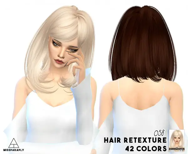 Sims 4 Hairs ~ Miss Paraply Skysims Butterflysims Hairstyles Retextured