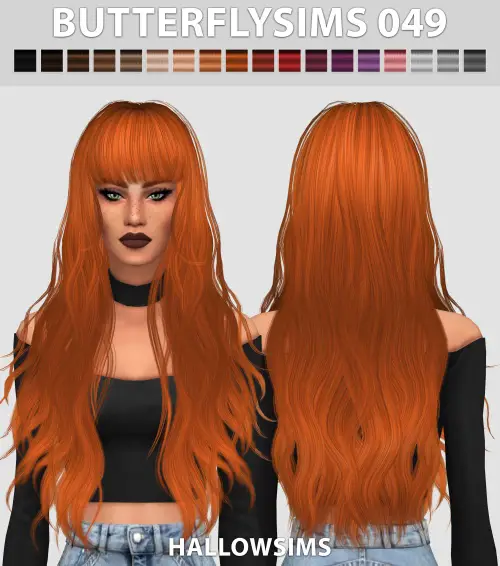 Sims 4 Hairs Js Sims 4 Butterflysims 049 Hairstyle Retextured Vrogue