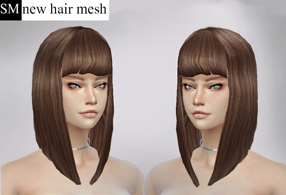 Simmaniacos: Short bob hairstyle - Sims 4 Hairs
