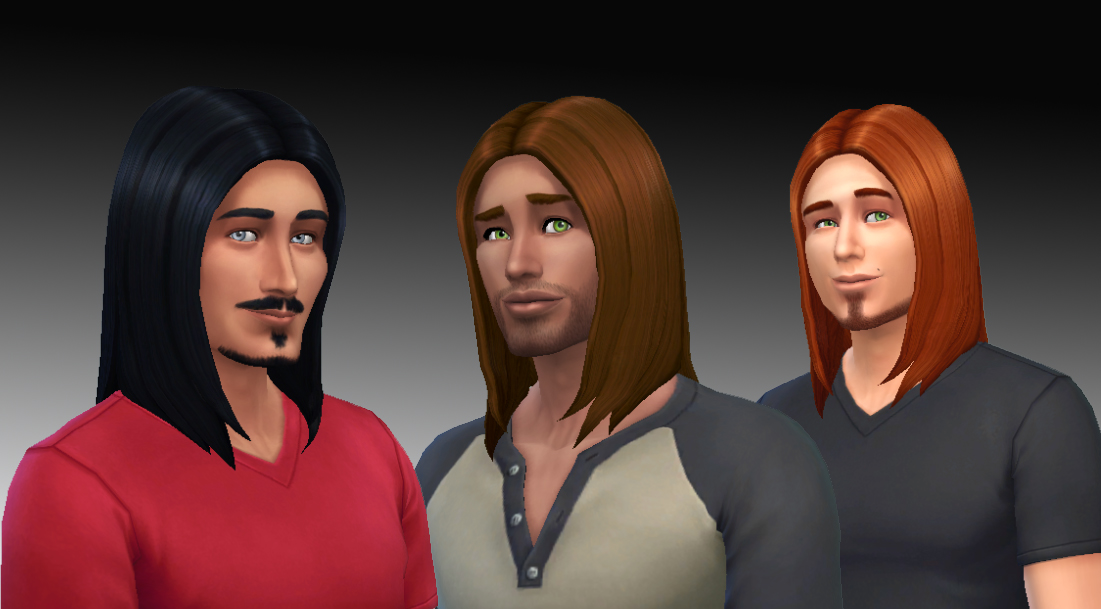 Mod The Sims: Straight Hairstyle by Kiara24 - Sims 4 Hairs