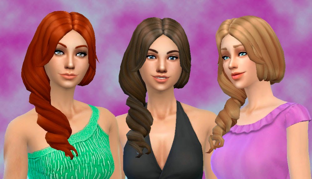 Mystufforigin: Sea Wave Hairstyle - Sims 4 Hairs