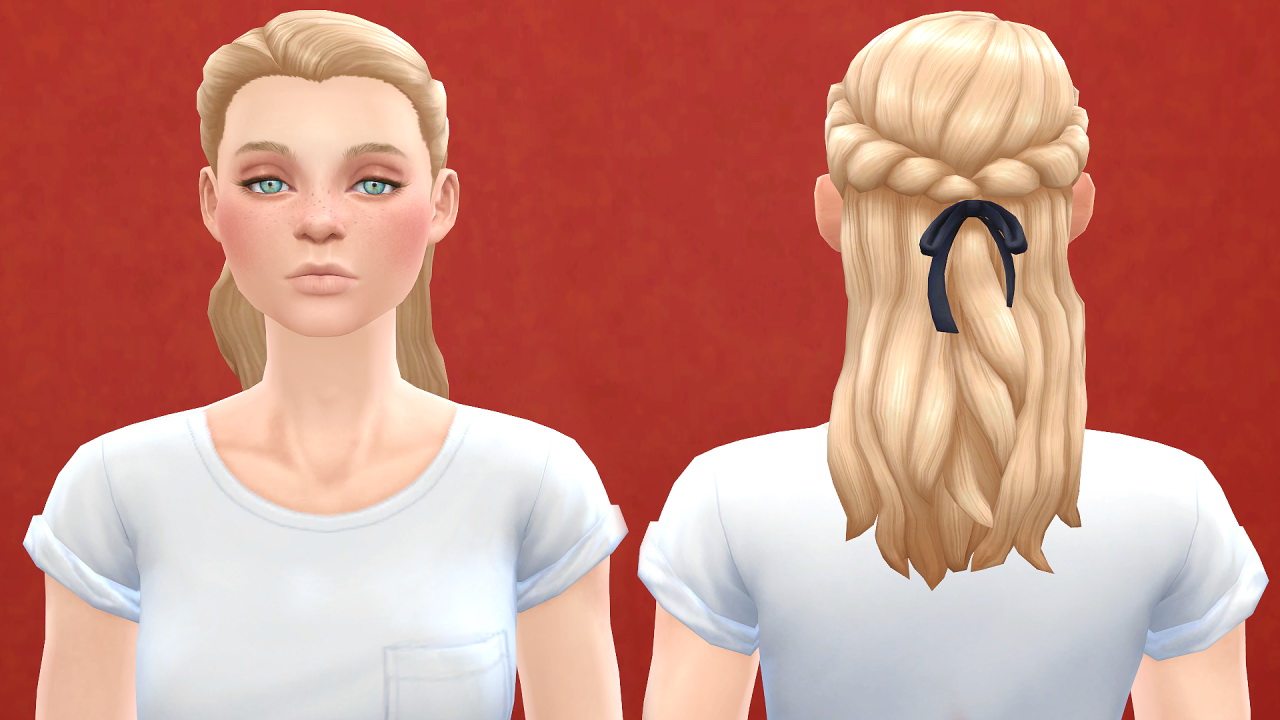 Pickypikachu: Hairstyle converted for females - Sims 4 Hairs
