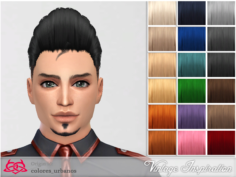 The Sims Resource: Male hair 01 by Colores Urbanos - Sims 4 Hairs