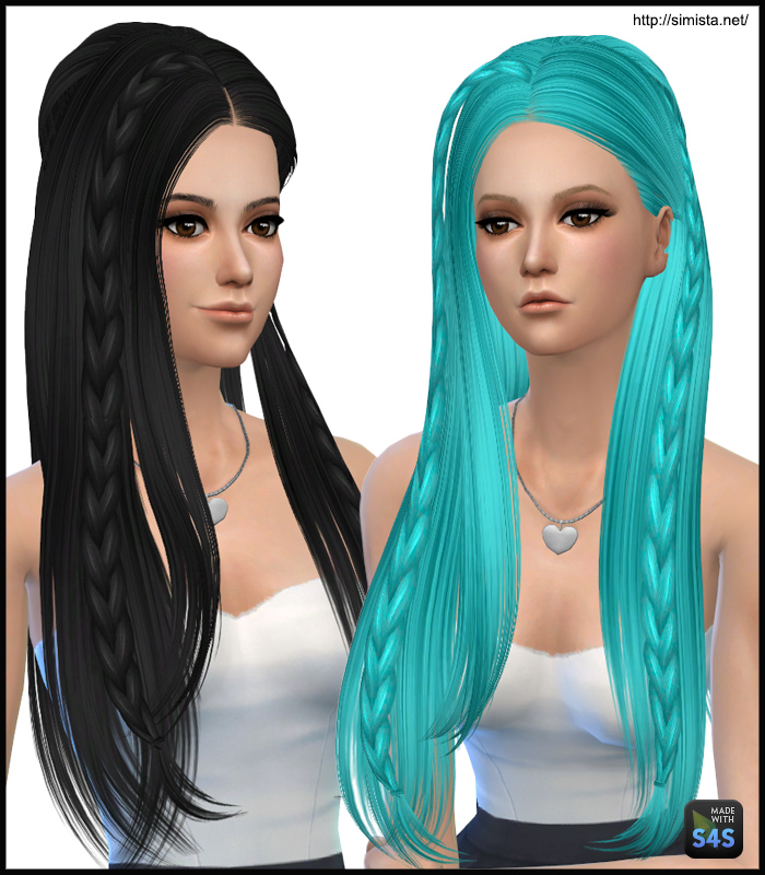 Simista: Skysims 233 Hairstyle Retextured - Sims 4 Hairs