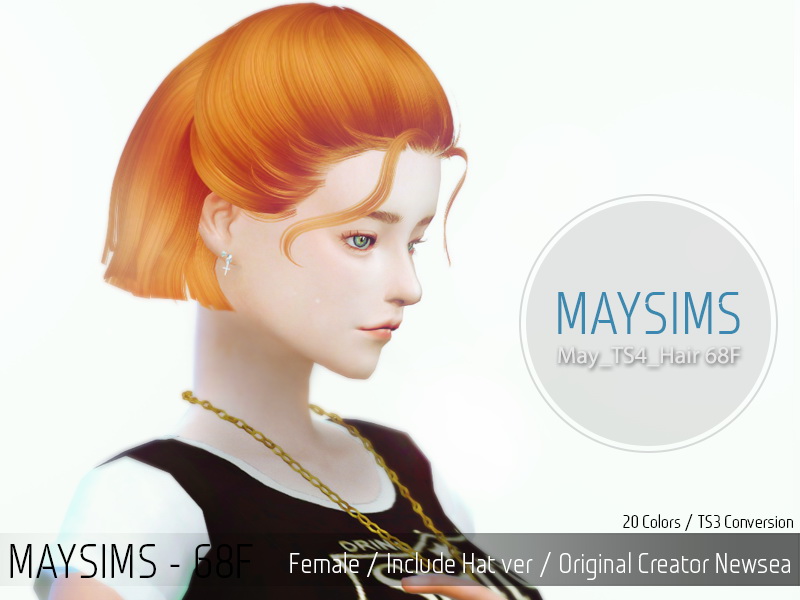 MAY Sims: May Hairstyle 68F - Sims 4 Hairs