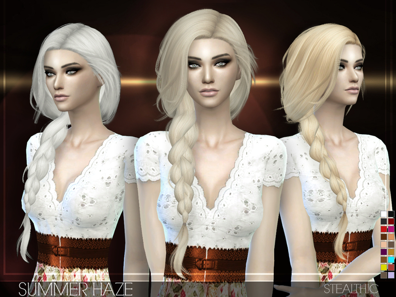 Stealthic: Summer Haze hairstyle by Stealthic - Sims 4 Hairs