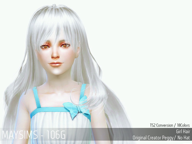 MAY Sims: May Hair106C - Sims 4 Hairs