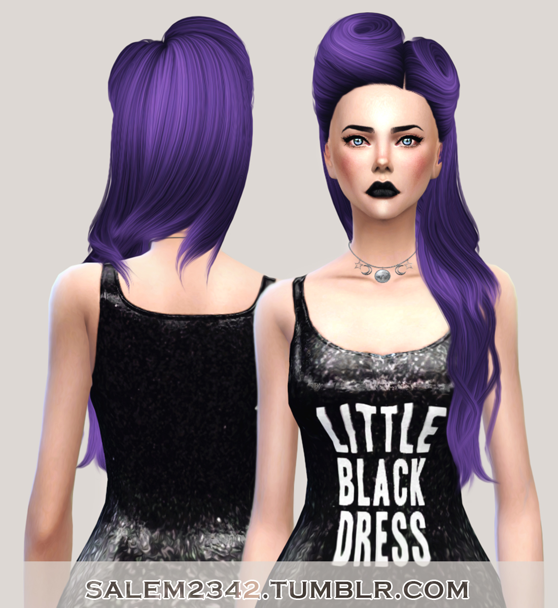 Salem2342: Nightcrawler Hair 21 Retextured - Sims 4 Hairs