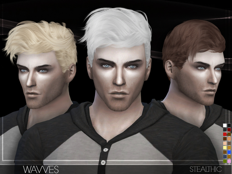 Stealthic: Wavves Hair - Sims 4 Hairs