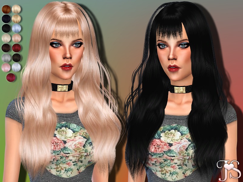 The Sims Resource: Gone Crazy Hairstyle by Java Sims - Sims 4 Hairs