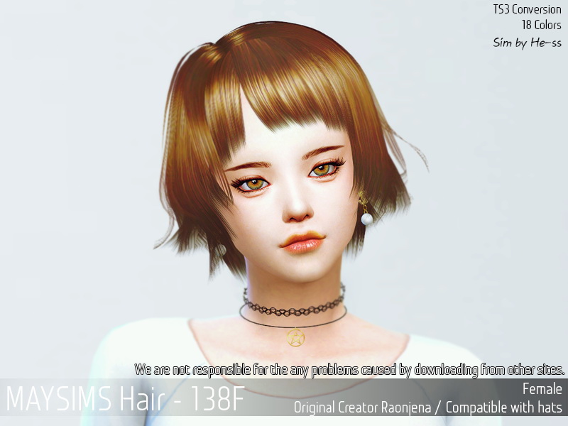 MAY Sims: May 138U hair retextured - Sims 4 Hairs