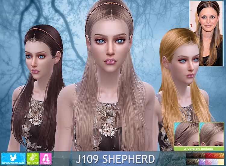 NewSea: J109 Shepherd hair - Sims 4 Hairs