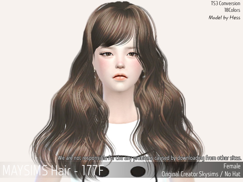 May Sims May 177f Hair Retextured Sims 4 Hairs