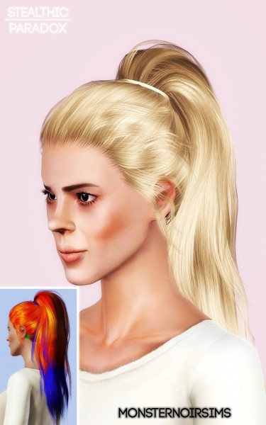 Sims 4 Hairs ~ Joseph Sims: Stealthic`s Paradox Hair Retextured