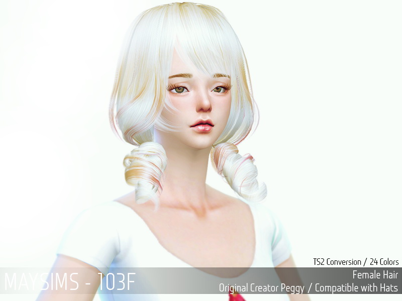 MAY Sims: May Hair 103F bug fix - Sims 4 Hairs