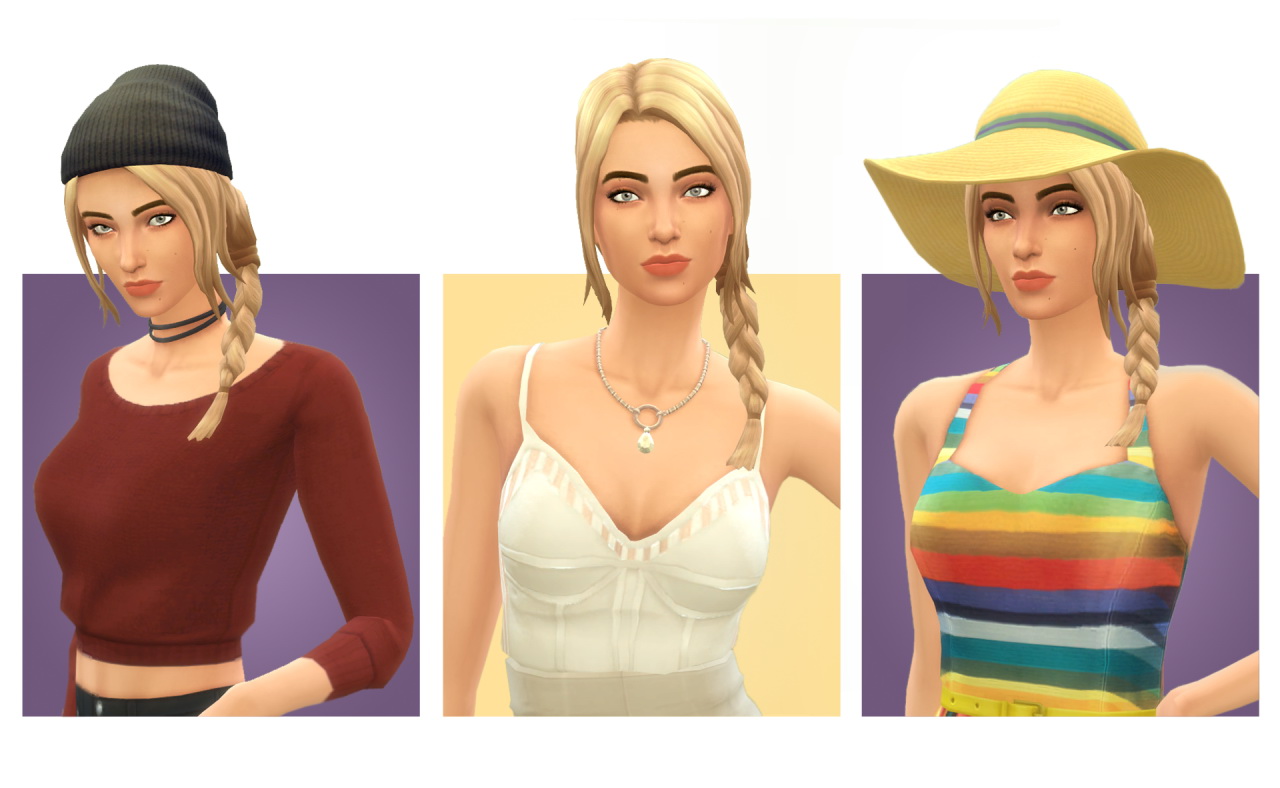 Simple Simmer: Emory hair - Sims 4 Hairs