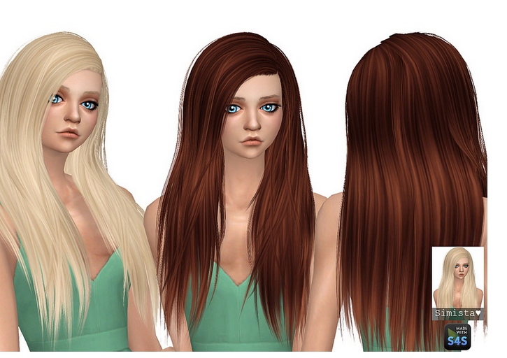Simista: Misery Hair Retextured - Sims 4 Hairs