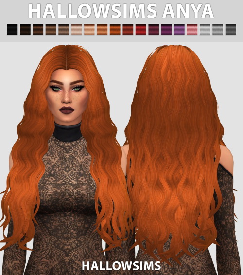 Sims 4 Hairs ~ Hallow Sims: Anya hair