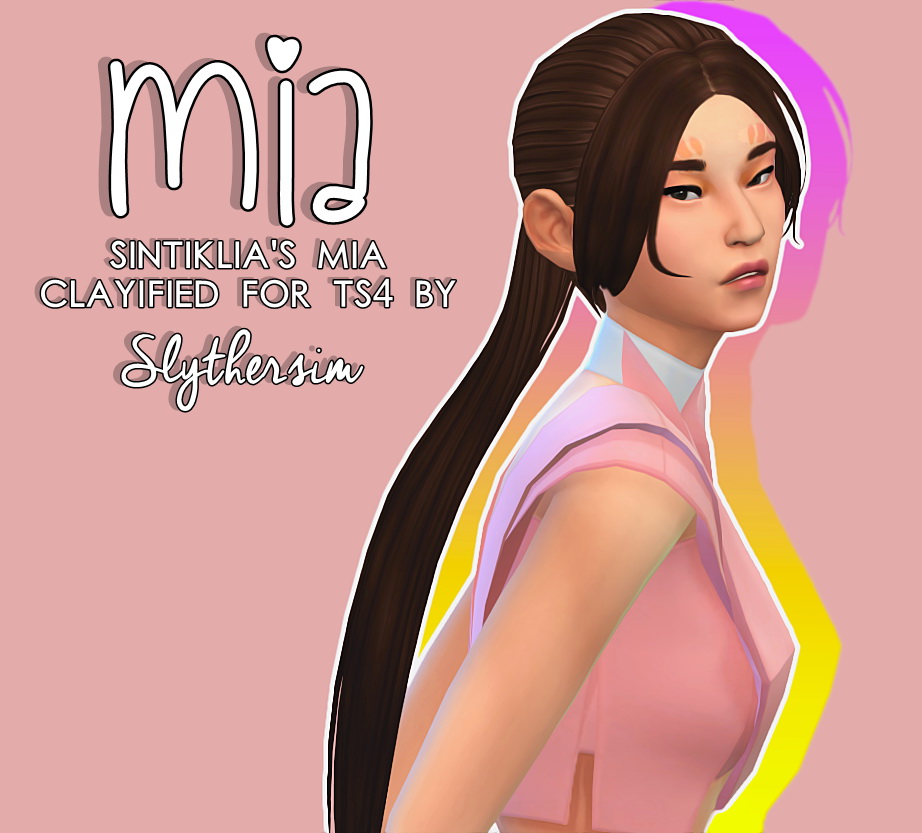 Slythersim: Sintiklia’s Mia Clayified - Sims 4 Hairs