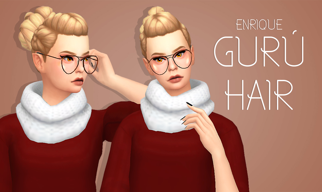 Enrique: Guru Hair - Sims 4 Hairs