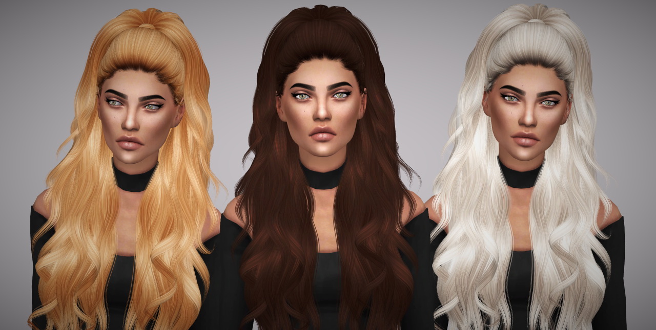 Sims 4 Hairs ~ Aveline Sims: Anto`s Atenea naturals hair retextured