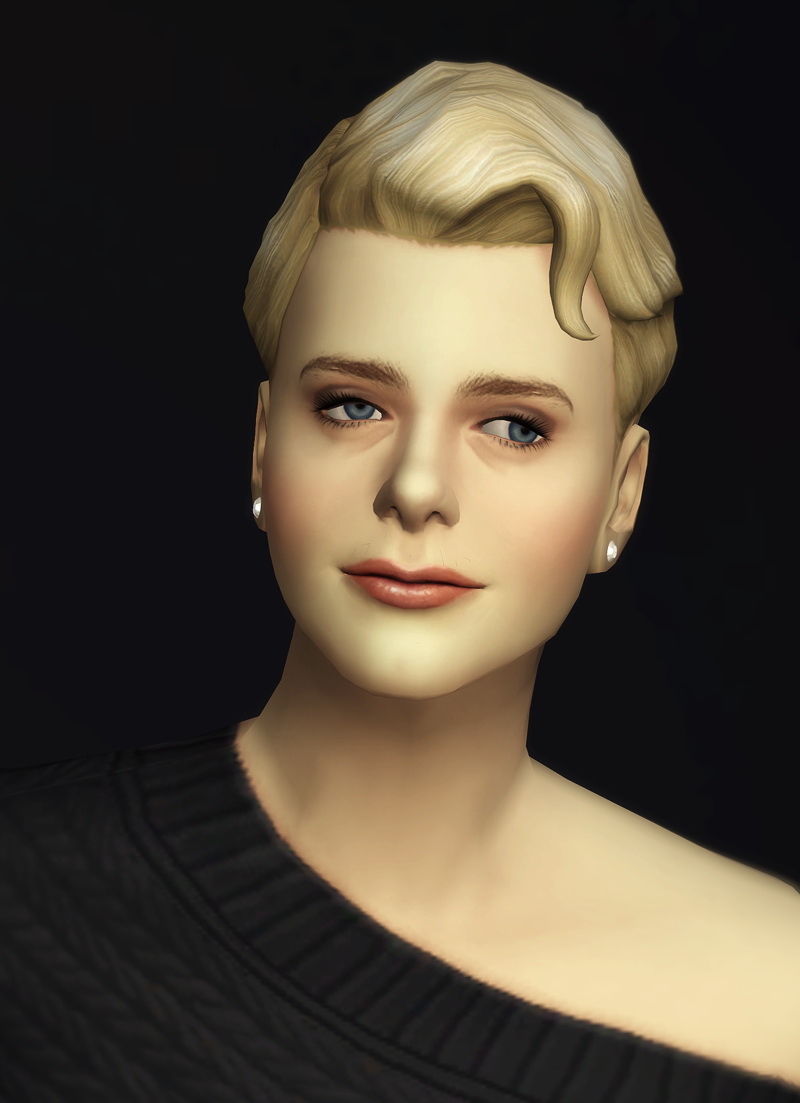 Rusty Nail: Wavy Edit_F - Sims 4 Hairs