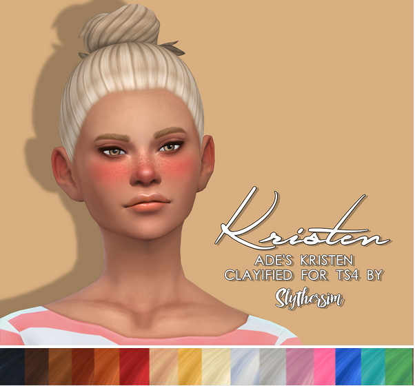 Slythersim: Ade’s Kristen Clayified - Sims 4 Hairs