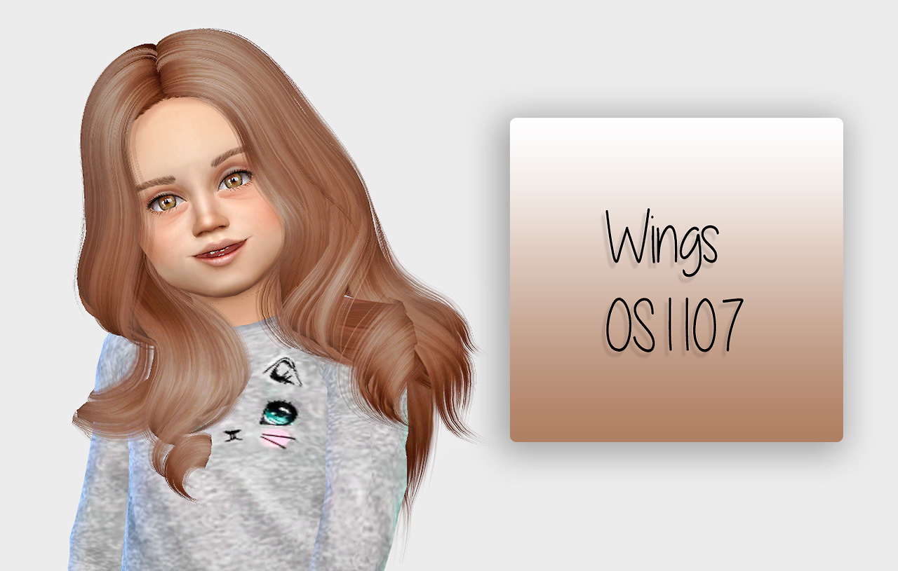 Simiracle: Wings OS1107 hair retextured for toddlers - Sims 4 Hairs