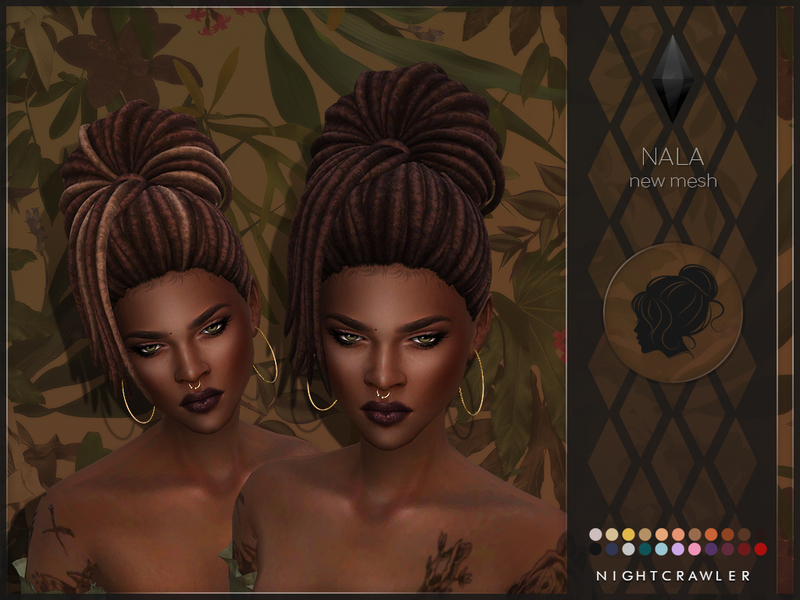 The Sims Resource: Nala hair by Nightcrawler - Sims 4 Hairs