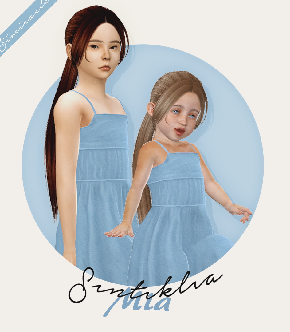 Simiracle: Sintiklia`s Mia hair retextured - Kids and Toddlers versions ...
