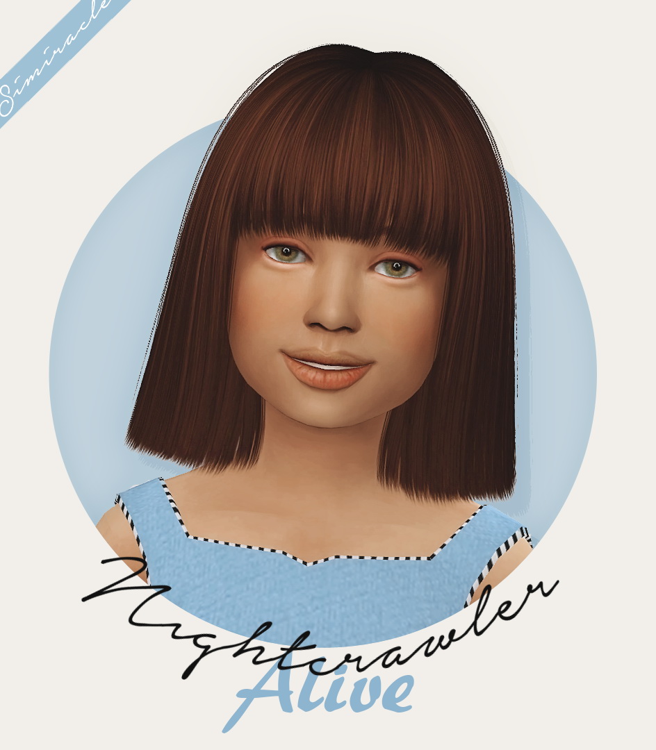 Simiracle: Nightcrawler`s Alive hair retextured - Kids Version - Sims 4 ...