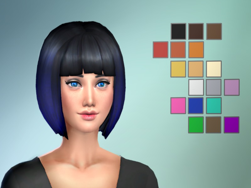 The Sims Resource: Default Ombre's hair recolored by turner.levi - Sims ...