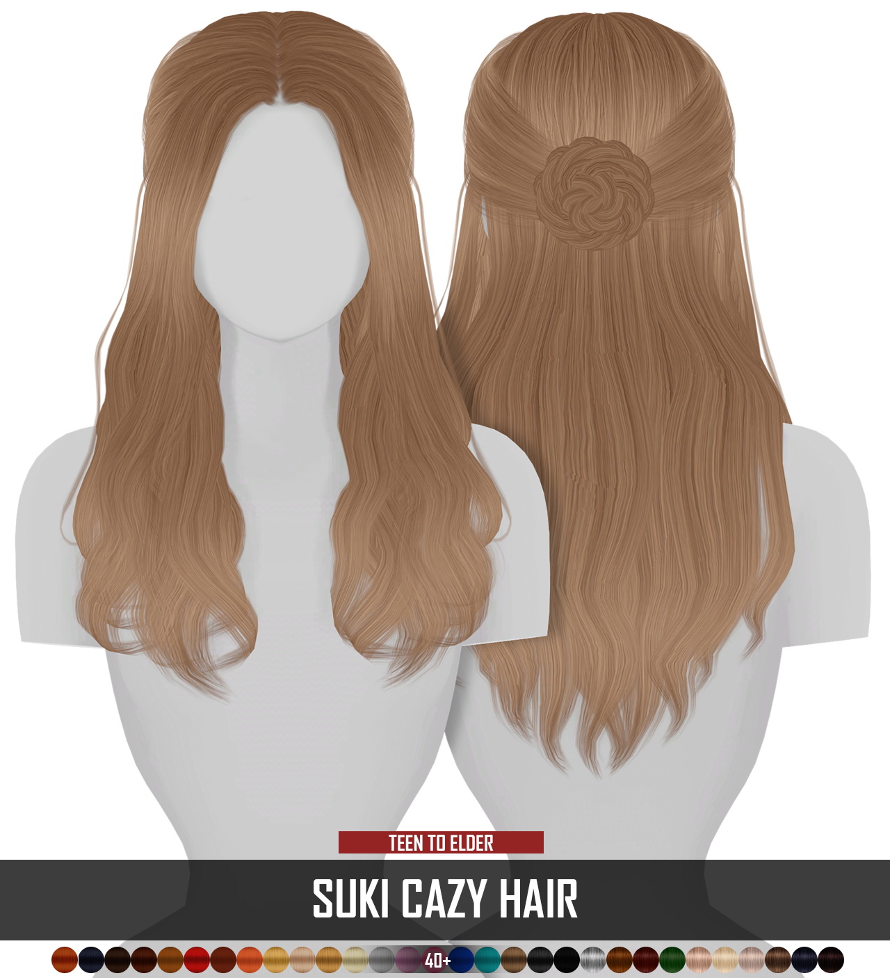 Coupure Electrique: Cazy`s Suki hair retextured - Sims 4 Hairs