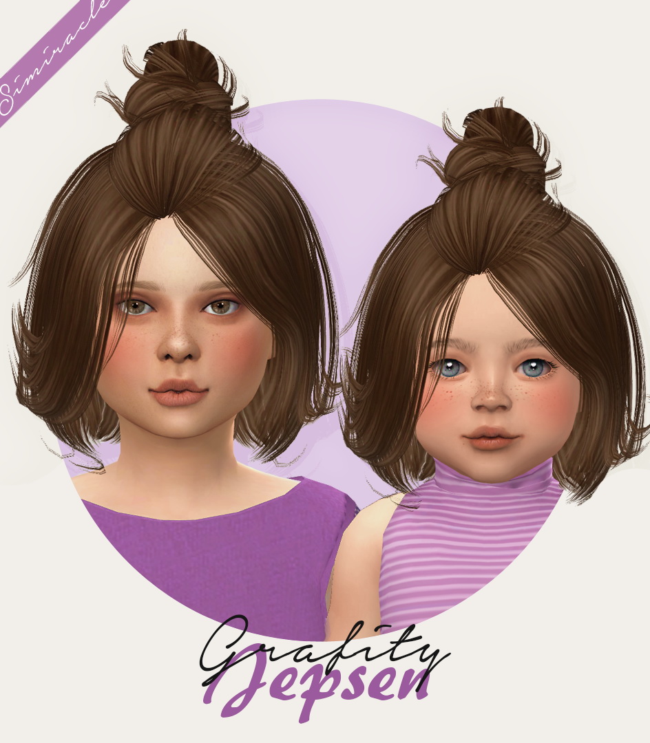 Simiracle: Jepsen hair retextured - kids and toddlers version - Sims 4 ...