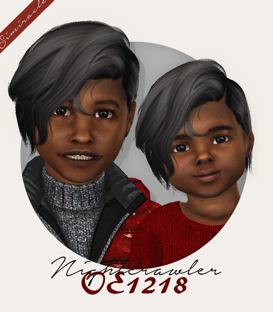 Simiracle: Wings OE1218 hair retextured - kids and toddlers version ...