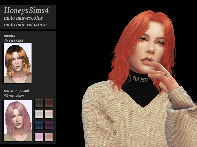 The Sims Resource: Anto`s Leo hair recolored by Jenn Honeydew Hum ...