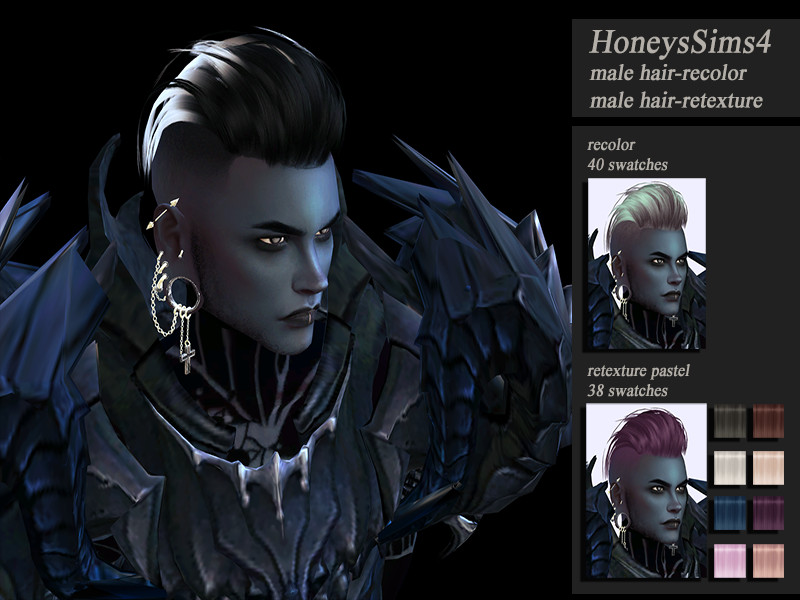 The Sims Resource: Mathcope`s Benjamin Hair Retextured by Jenn Honeydew ...