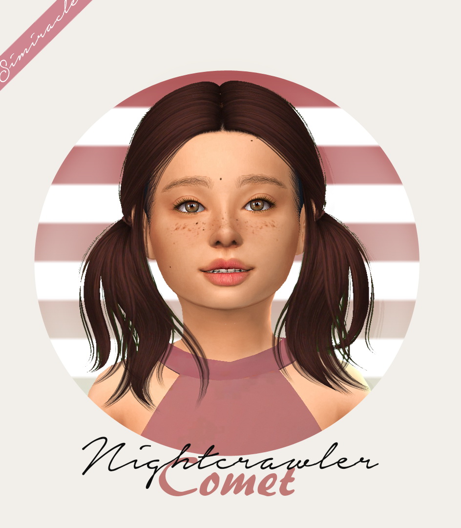 Simiracle: Nightcrawler`s Comet Hair Retextured - Kids Version - Sims 4 ...