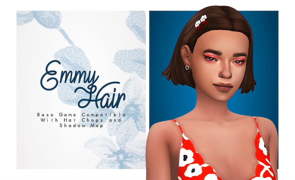 Isjao: Emmy Hair - Sims 4 Hairs
