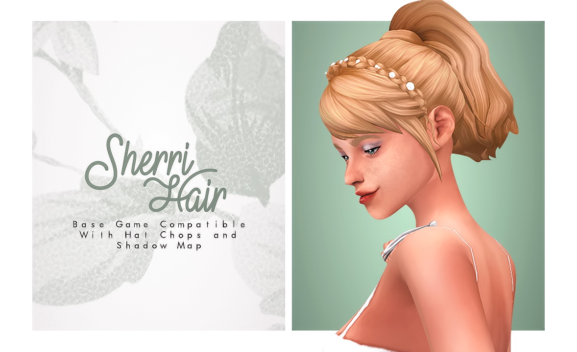 Isjao: Sherri Hair - Sims 4 Hairs