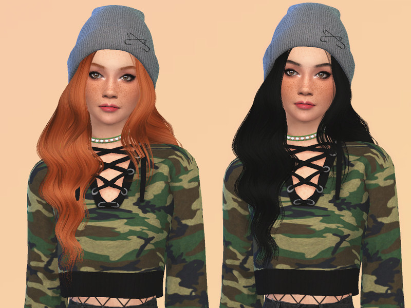 The Sims Resource: Callie Hair Recolored by ncggsimmer - Sims 4 Hairs