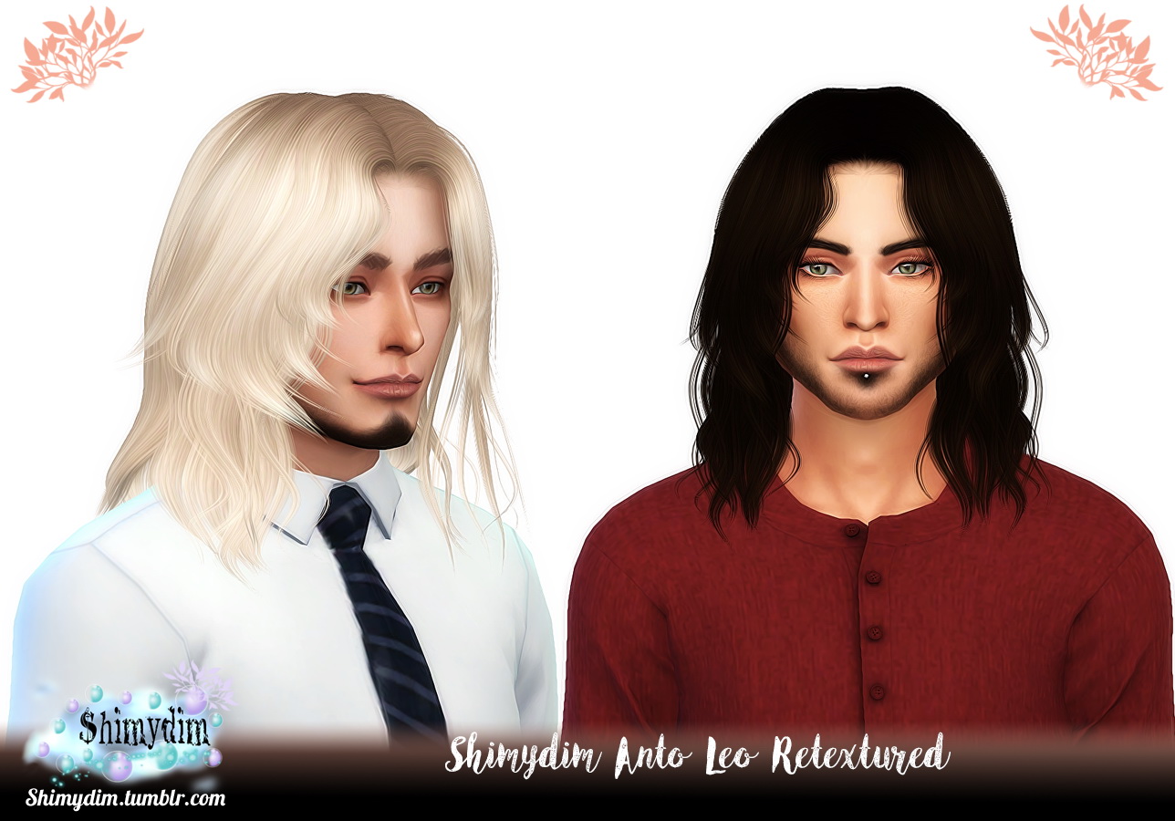 Shimydim: Anto`s Leo Hair Retextured - Sims 4 Hairs
