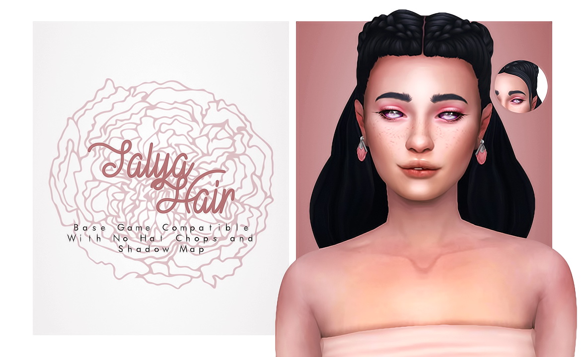 Isjao: Talya Hair - Sims 4 Hairs