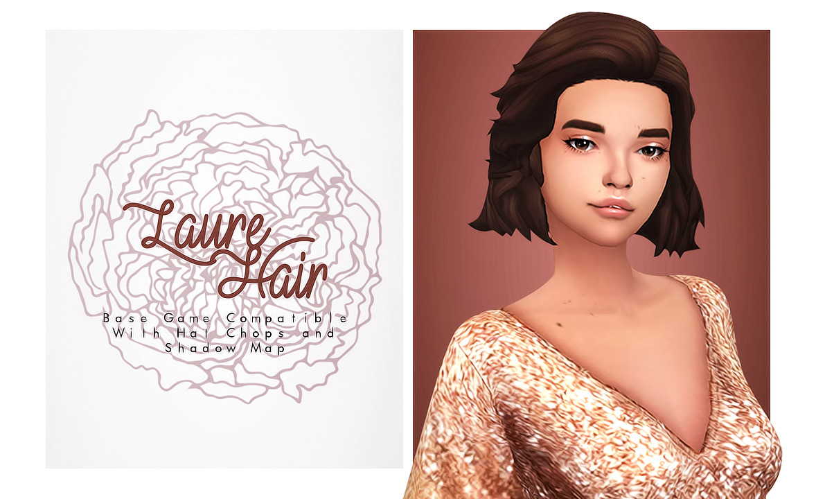 Isjao: Laure Hair - Sims 4 Hairs