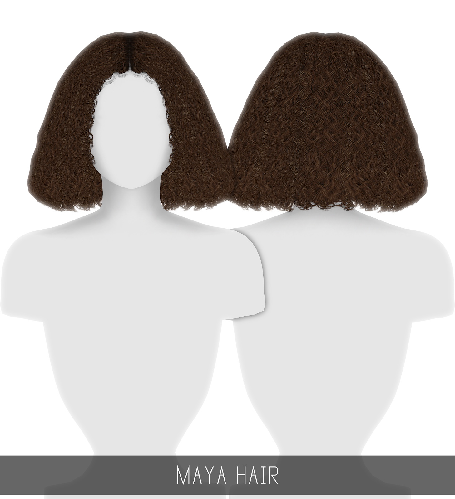 Simpliciaty: Maya Hair - Sims 4 Hairs