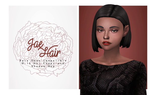 Isjao: Jae Hair - Sims 4 Hairs