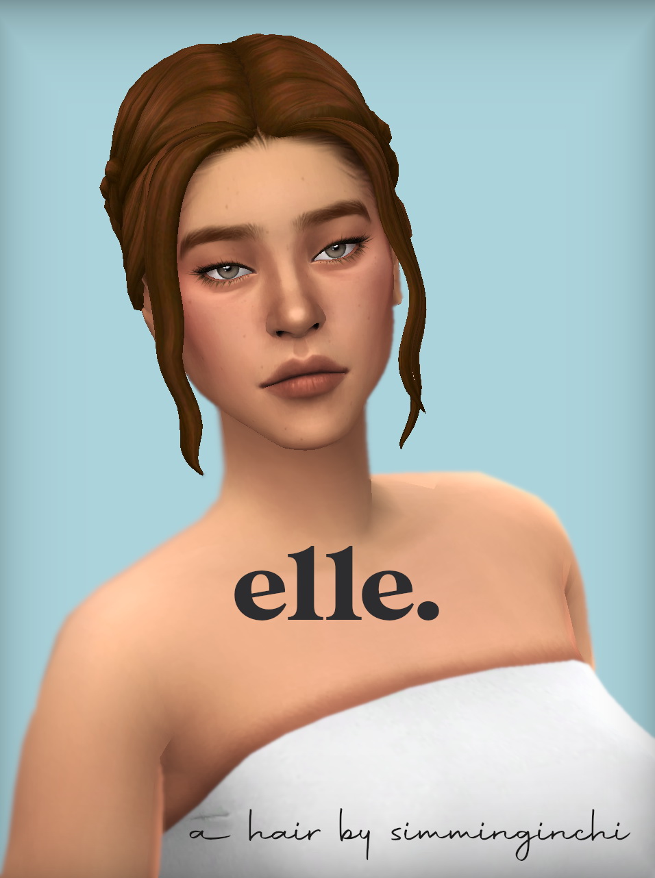 Simminginchi: Elle Hair - Sims 4 Hairs