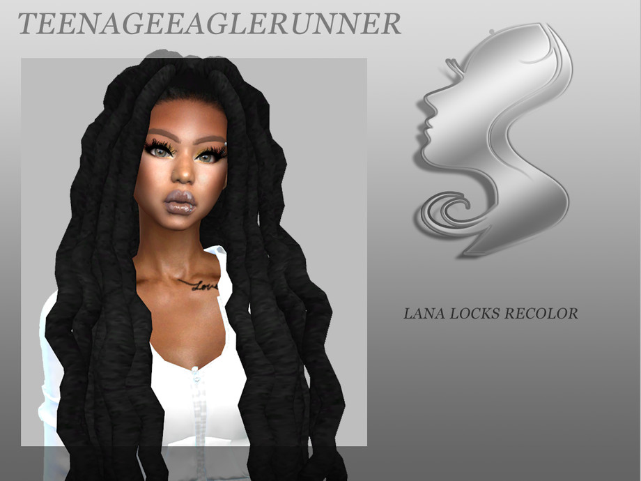 The Sims Resource: Lana Locks Hair Recolor by Teenageeaglerunner - Sims ...