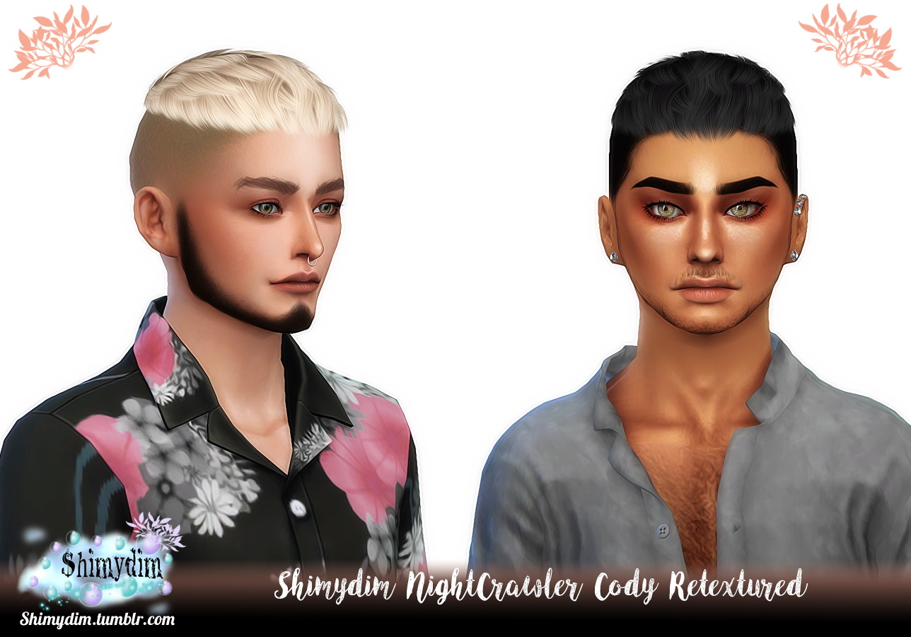 Shimydim: NightCrawler`s Cody hair Retexture - Sims 4 Hairs