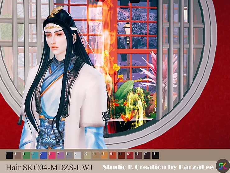 Studio K Creation: Hair SKC04 - Sims 4 Hairs